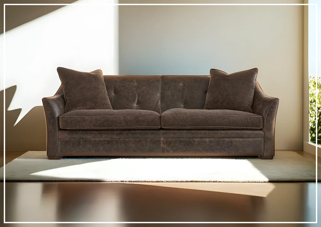 Bernhardt brown leather sofa store