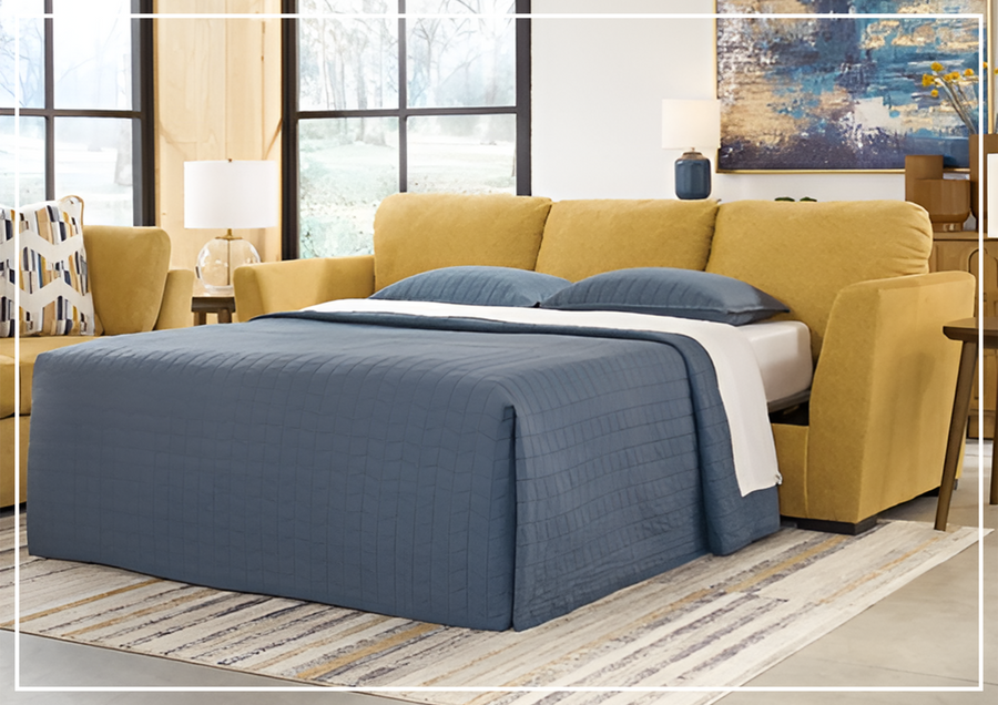 Buy Gio Italia's Valeria 3-Seater Fabric Queen Sleeper Sofa Online ...